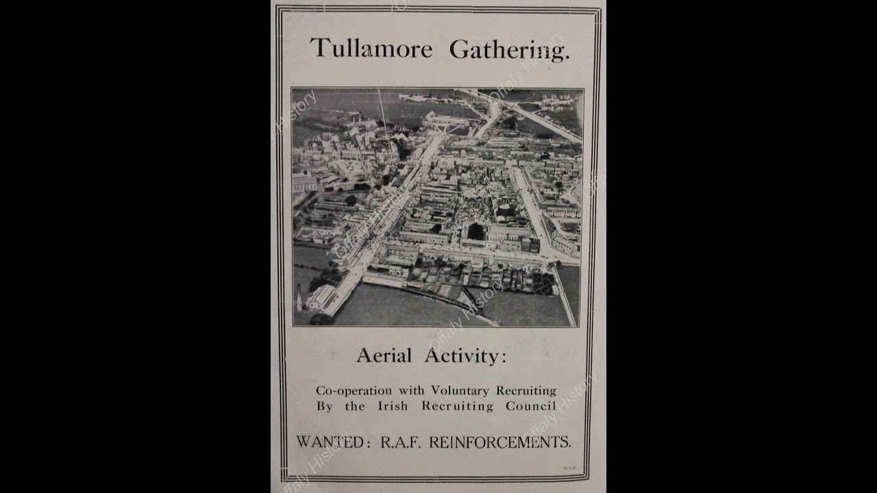 First Aerial Photo of Tullamore in 1918 - YouTube