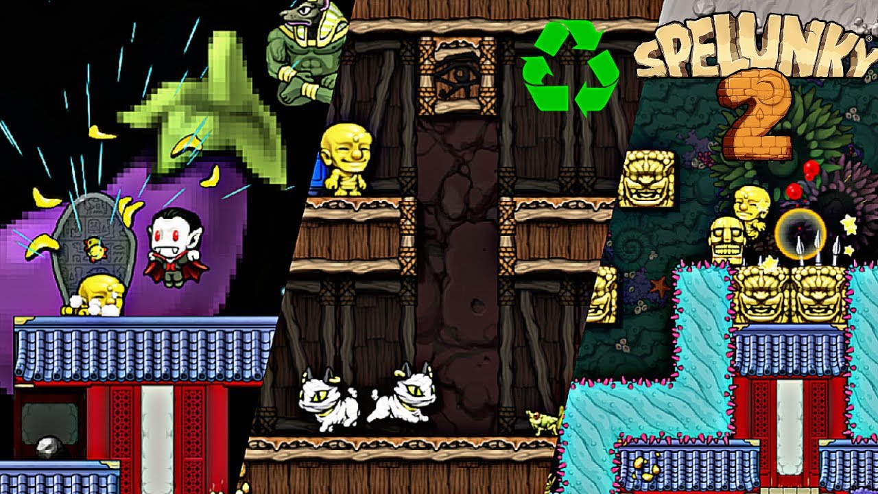 Spelunky 2 But ALL Textures Are Swapped - YouTube