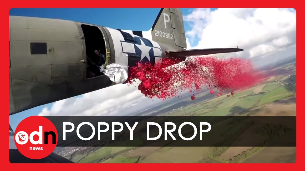 Amazing Aerial Footage Shows Dakota Dropping Thousands of Poppies for ...