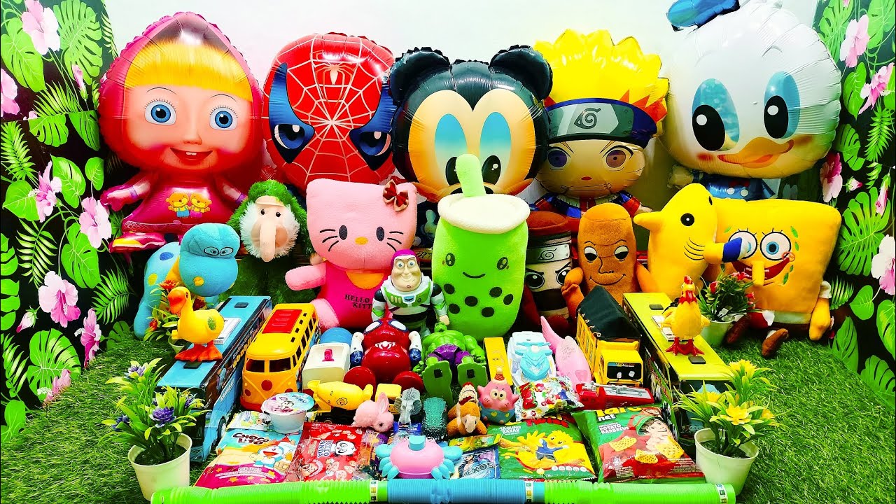 Hunting Balon Boneka Permen yupi Baby shark Marsya Upin Ipin Keropi 147 ...