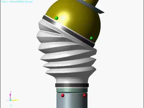 RecurDyn Simulation of Constant Velocity Joint Boot - YouTube