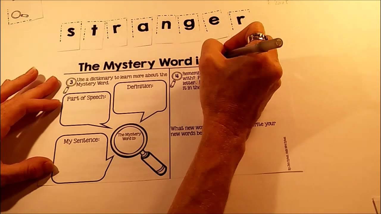 Word Work for Upper Elementary: Build a Mystery Word - YouTube