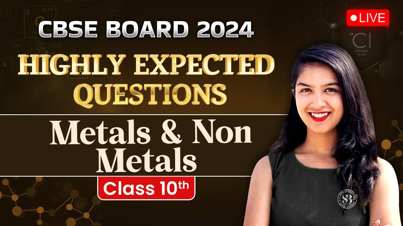 CBSE Class 10 Chemistry Chapter 3 | Chemistry Metals and Non Metals ...