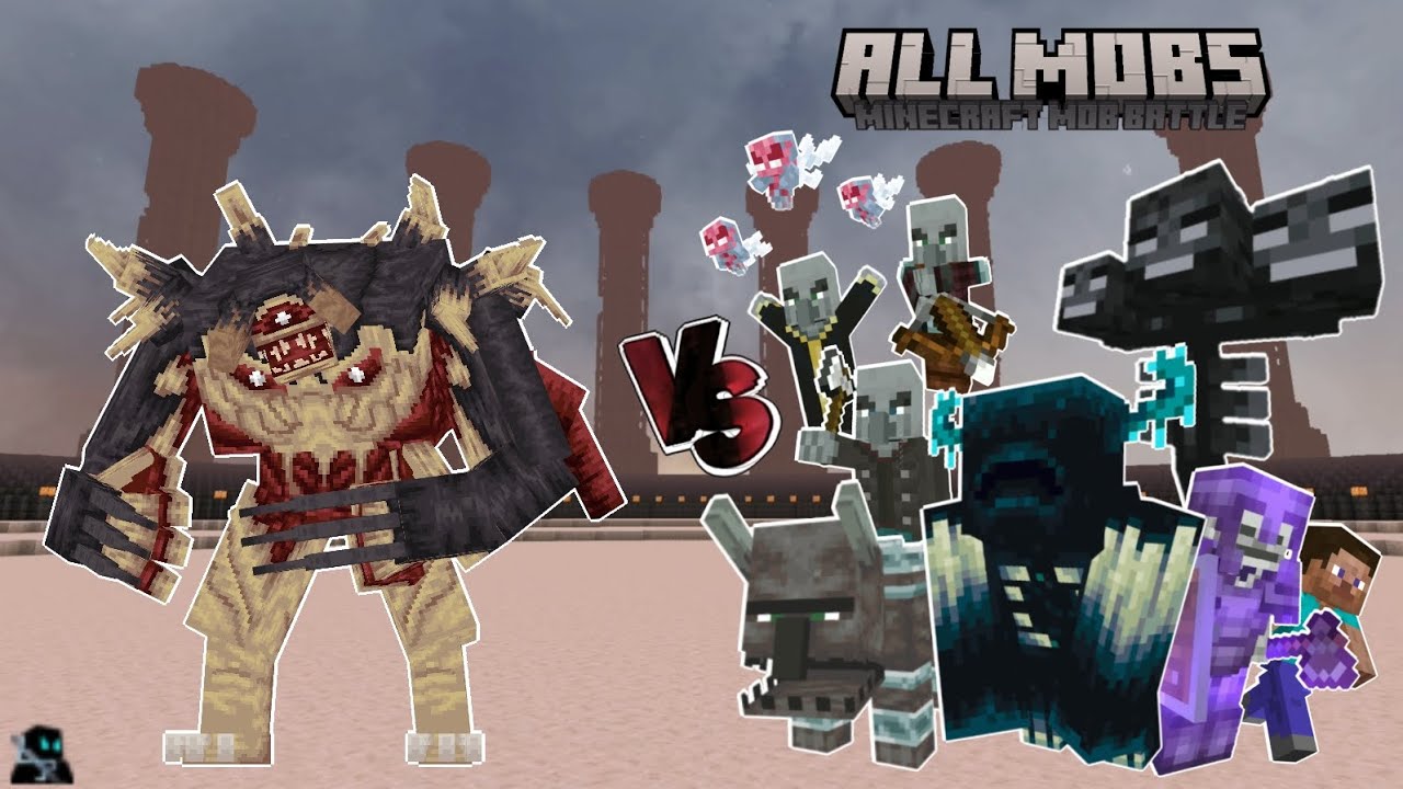 Oberon vs All Minecraft Mobs in Minecraft pe mob battle - YouTube