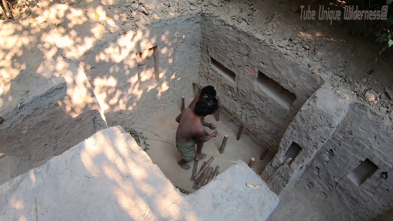 Build A 100% Secret Hidden Underground House By Primitive Skills - YouTube