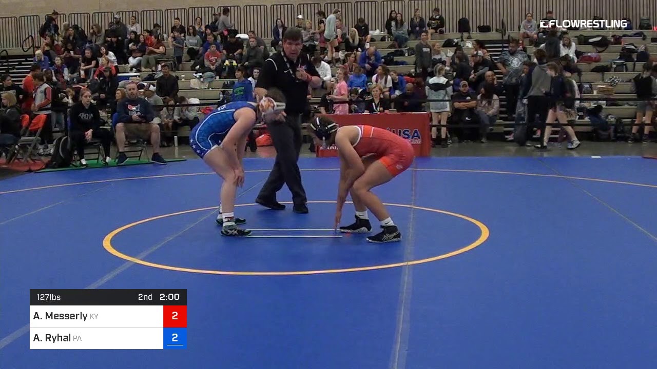 127 Lbs Quarterfinal Addison Messerly Team Kentucky Vs Avry Ryhal Team ...