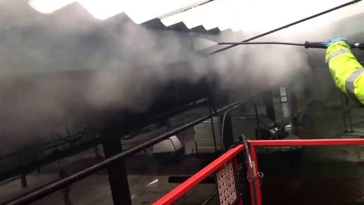 Factory Cleaning - High Level Steam Cleaning Oil and Grease Removal ...