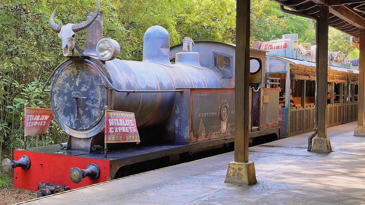 Wildlife Express 2024 Complete Ride in 4K - Disney’s Animal Kingdom ...