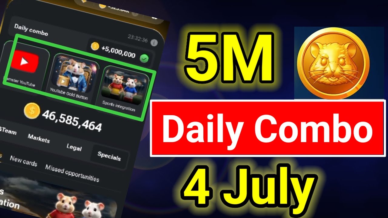 4 july hamster kombat daily combo card today combo cards new updates ...