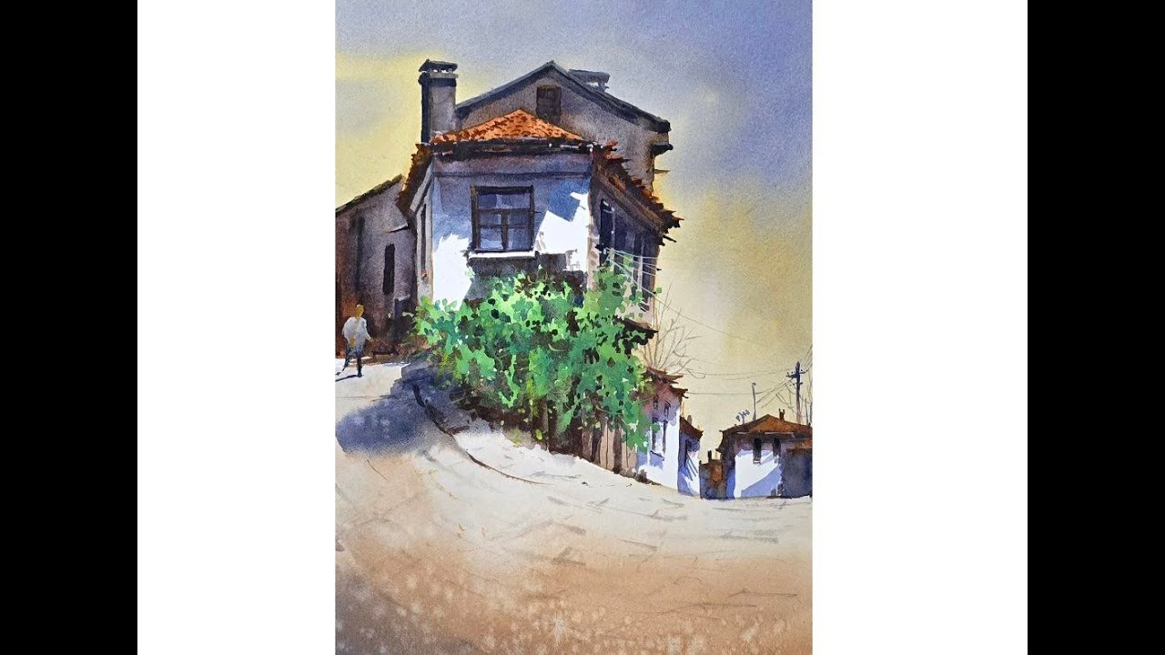 Light and shadow in watercolor painting - YouTube