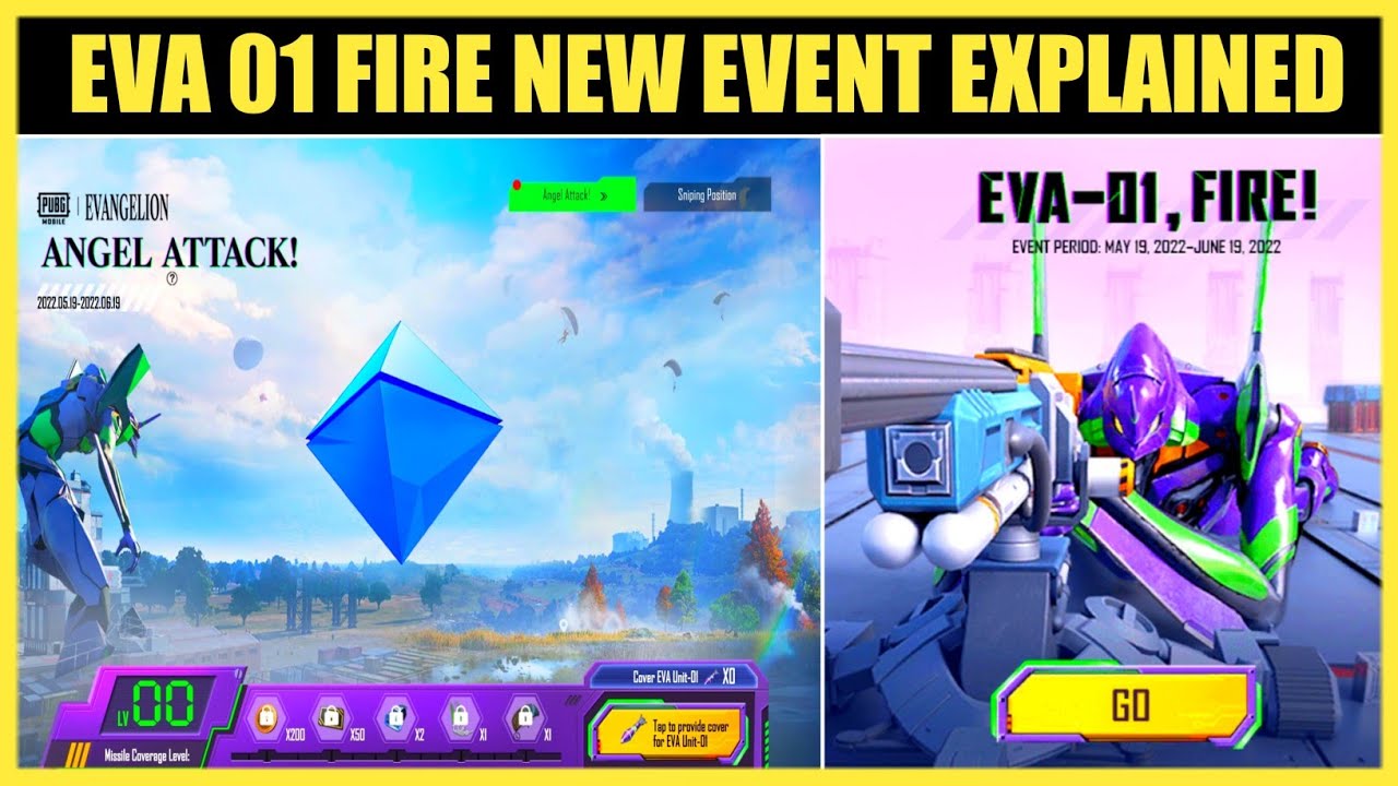 EVA 01 FIRE NEW EVENT EXPLAINED IN PUBG MOBILE 😍 GET FREE UMP 45 ...