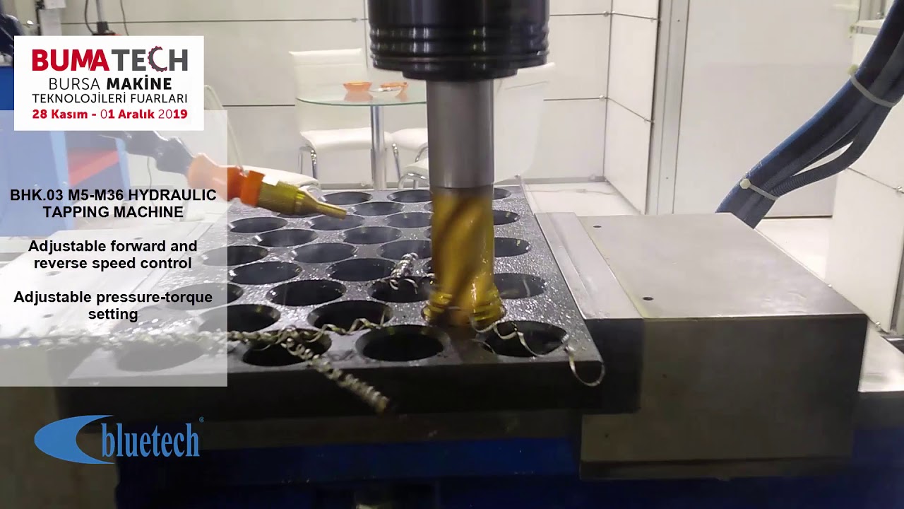 BHK.03 HYDRAULIC TAPPING MACHINE /BUMATECH-2019 - YouTube