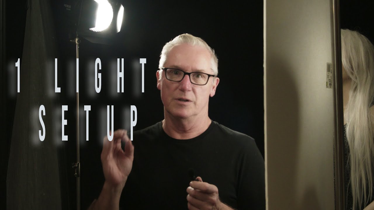 A Brilliant One light Setup For Video And Photography Work - YouTube