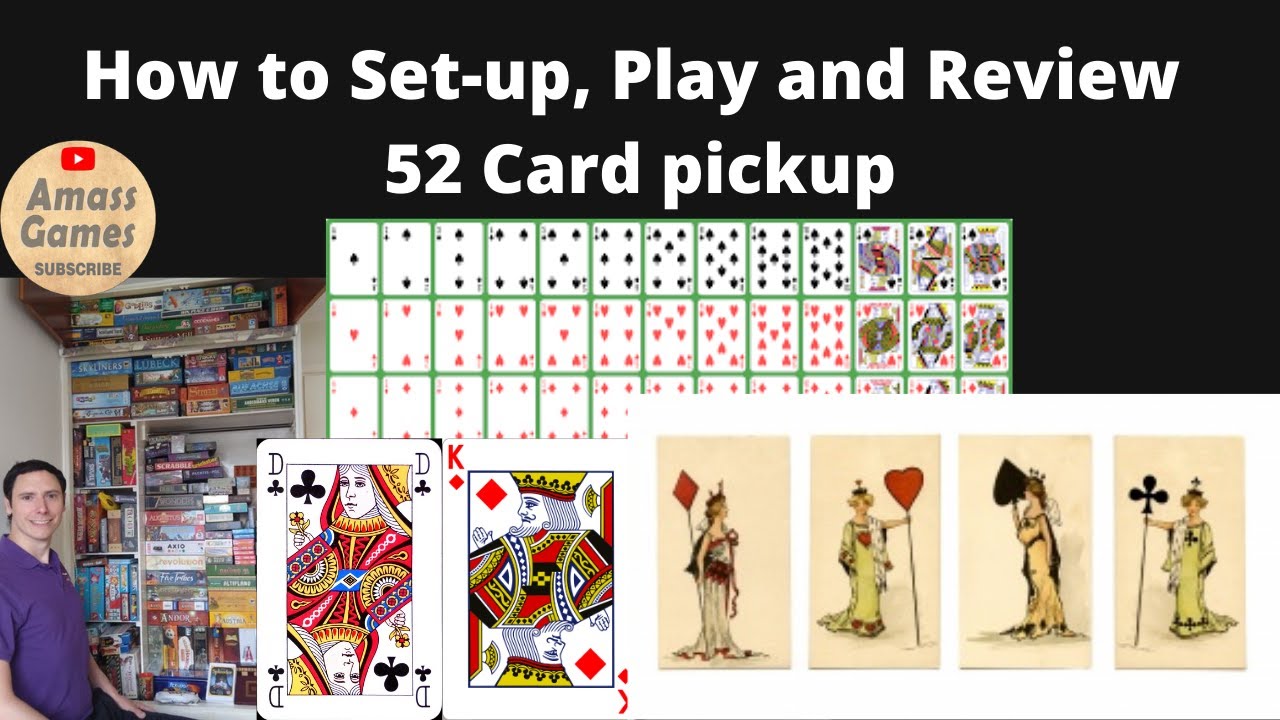 52 card pickup - How to Setup, Play and Review. Fun playing card games ...
