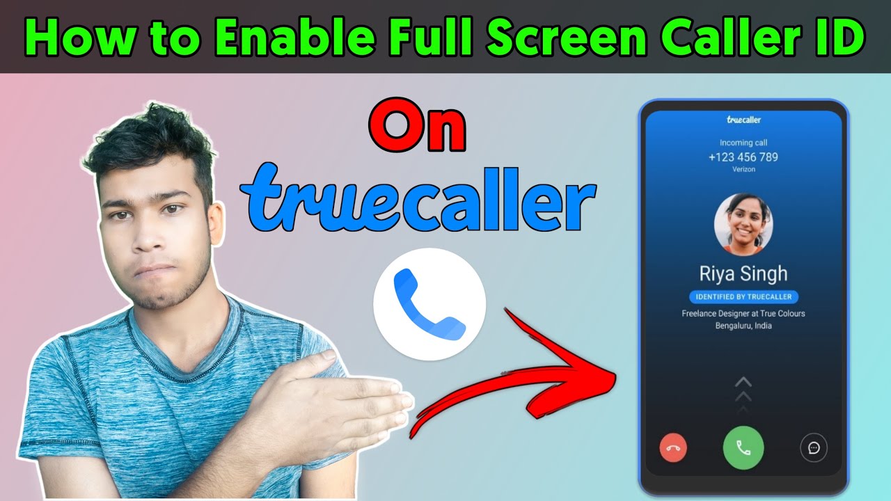 How to Enable Truecaller Full Screen Caller ID || Truecaller full ...