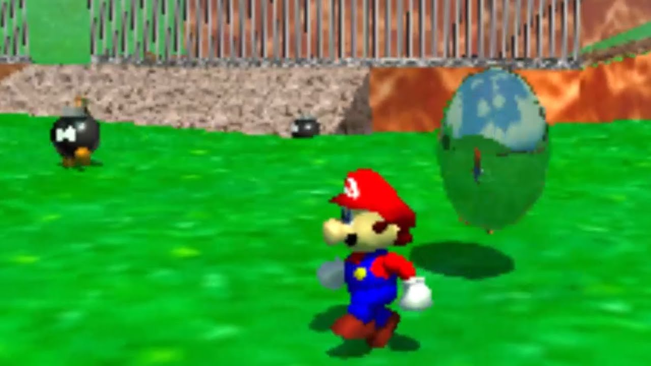 Mario 64 ray traced if it were on original hardware - YouTube
