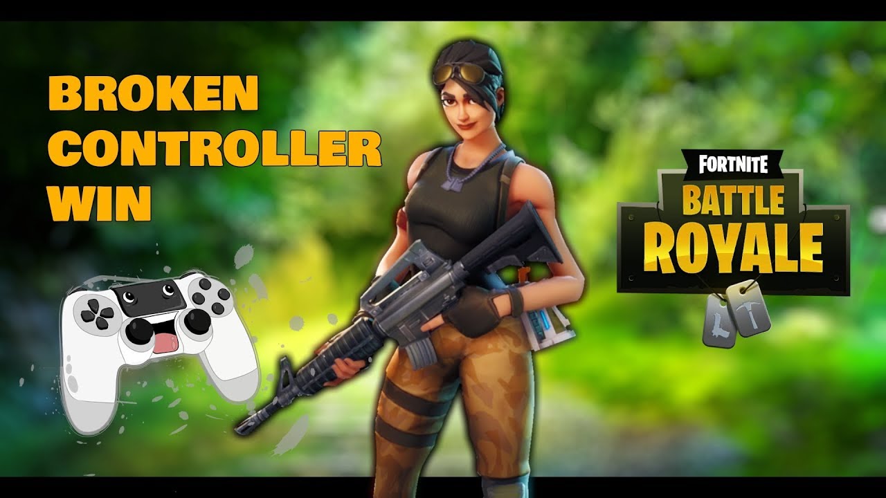 SOLO BROKEN CONTROLLER WIN CHALLENGE in Fortnite: Battle Royale! - YouTube