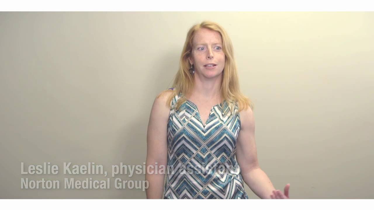 Leslie Kaelin, physician assistant | Norton Medical Group - YouTube