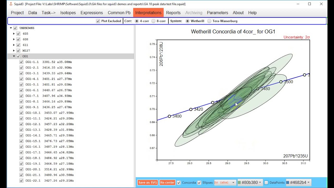 3 - SQUID3: Processing Pb U data using task from Library (updated ...