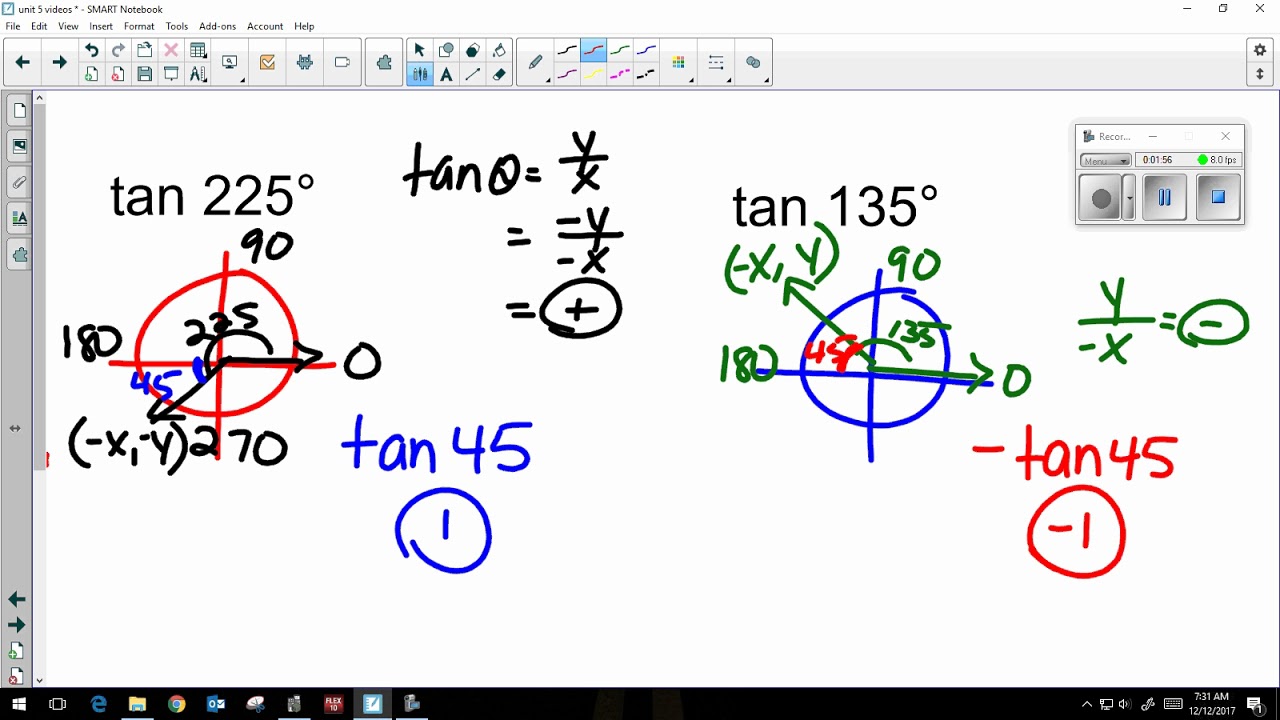 Exact value with Tangent - YouTube