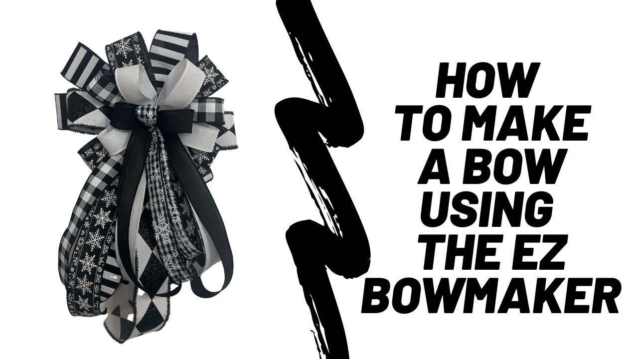 How to make a bow using the EZ bowmaker - YouTube