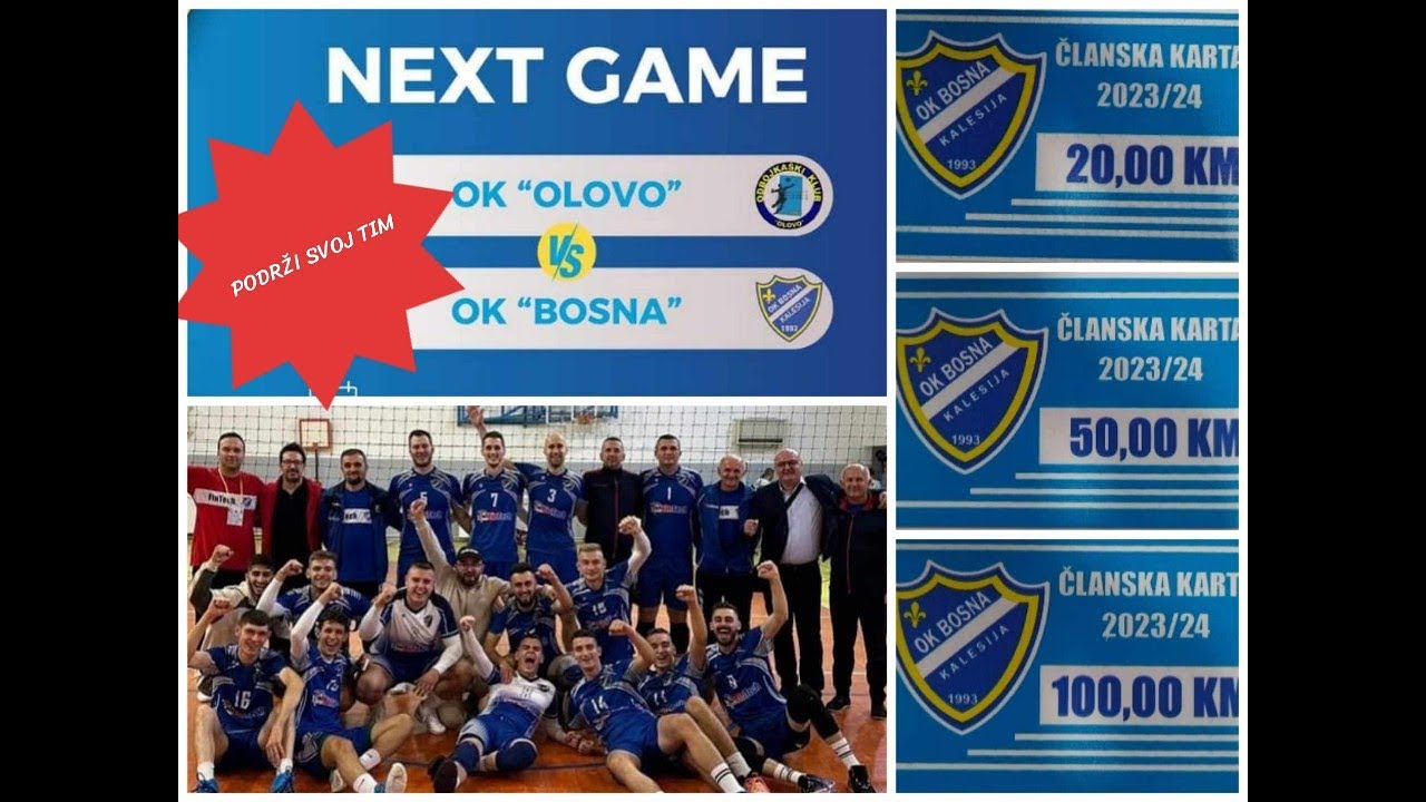 OK OLOVO OLOVO vs OK BOSNA KALESIJA - 02/12/2023 - YouTube