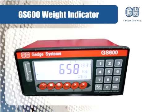 Gedge Systems - GS600 Weight Indicator - YouTube