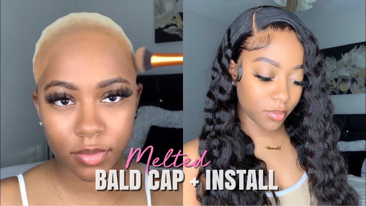 DETAILED BALD CAP METHOD + FLAWLESS WIG INSTALL WITH CRIMPS | Unice ...