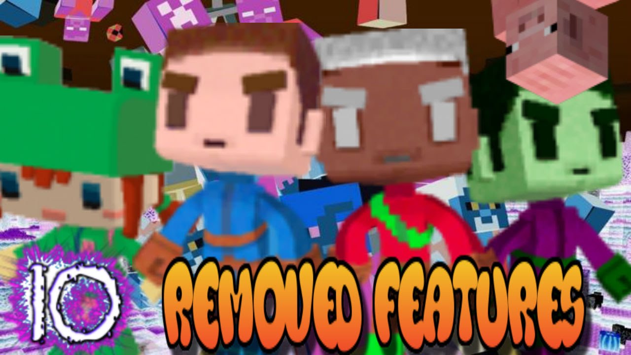 10 Features Removed From Minecraft - YouTube