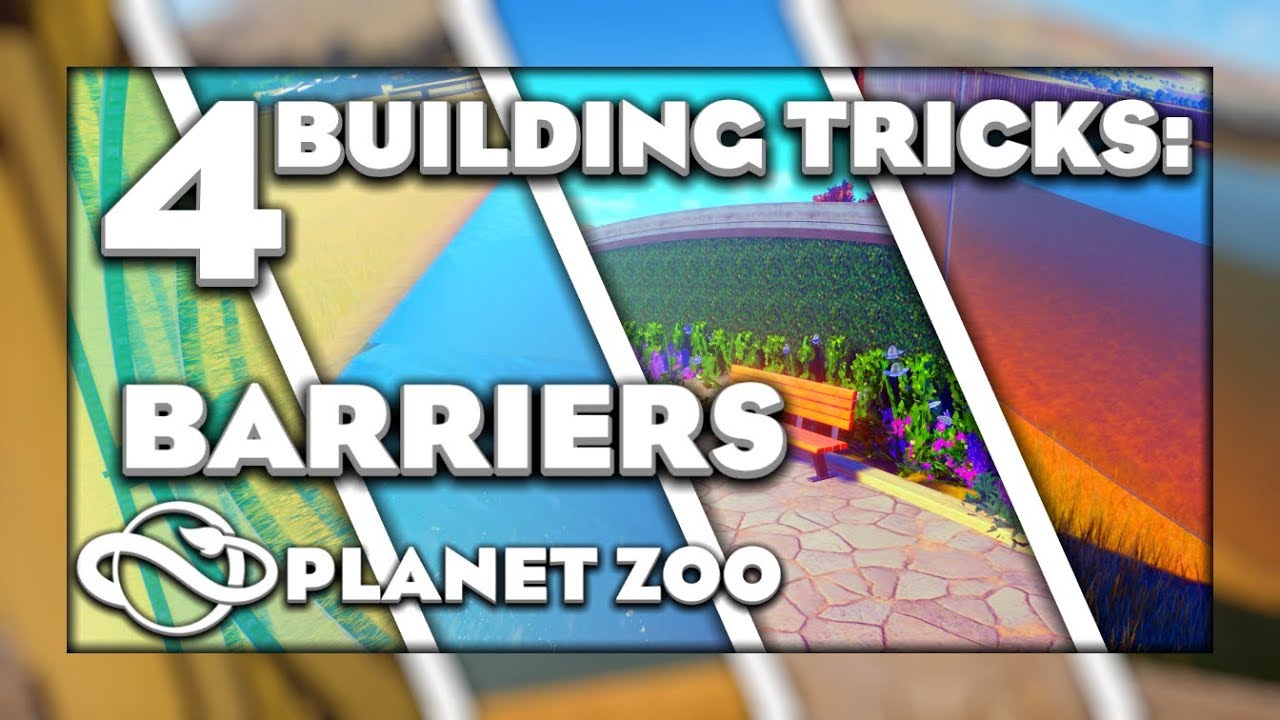 4 Building Tricks with Barriers | Planet Zoo Tutorial - YouTube