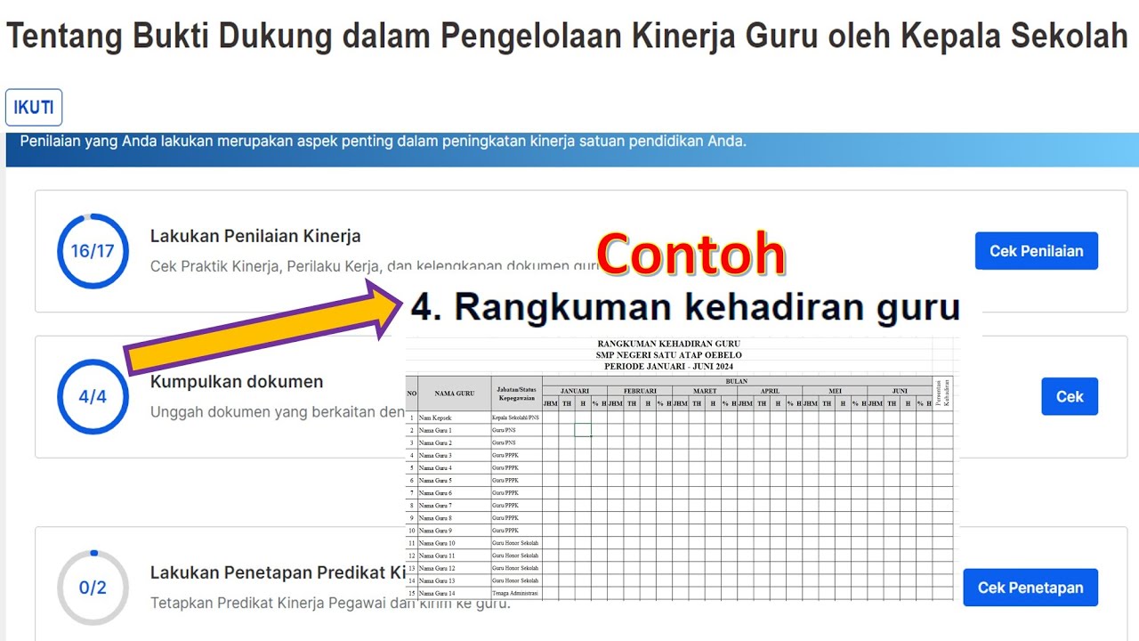 Rangkuman Kehadiran Guru Sebagai Bukti Dukung PMM - YouTube