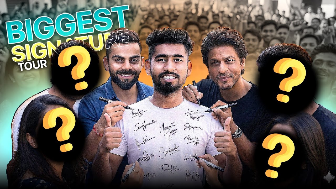 World’s Biggest Signature Tour | India’s First Celebrity Signatures 🇮🇳 ...
