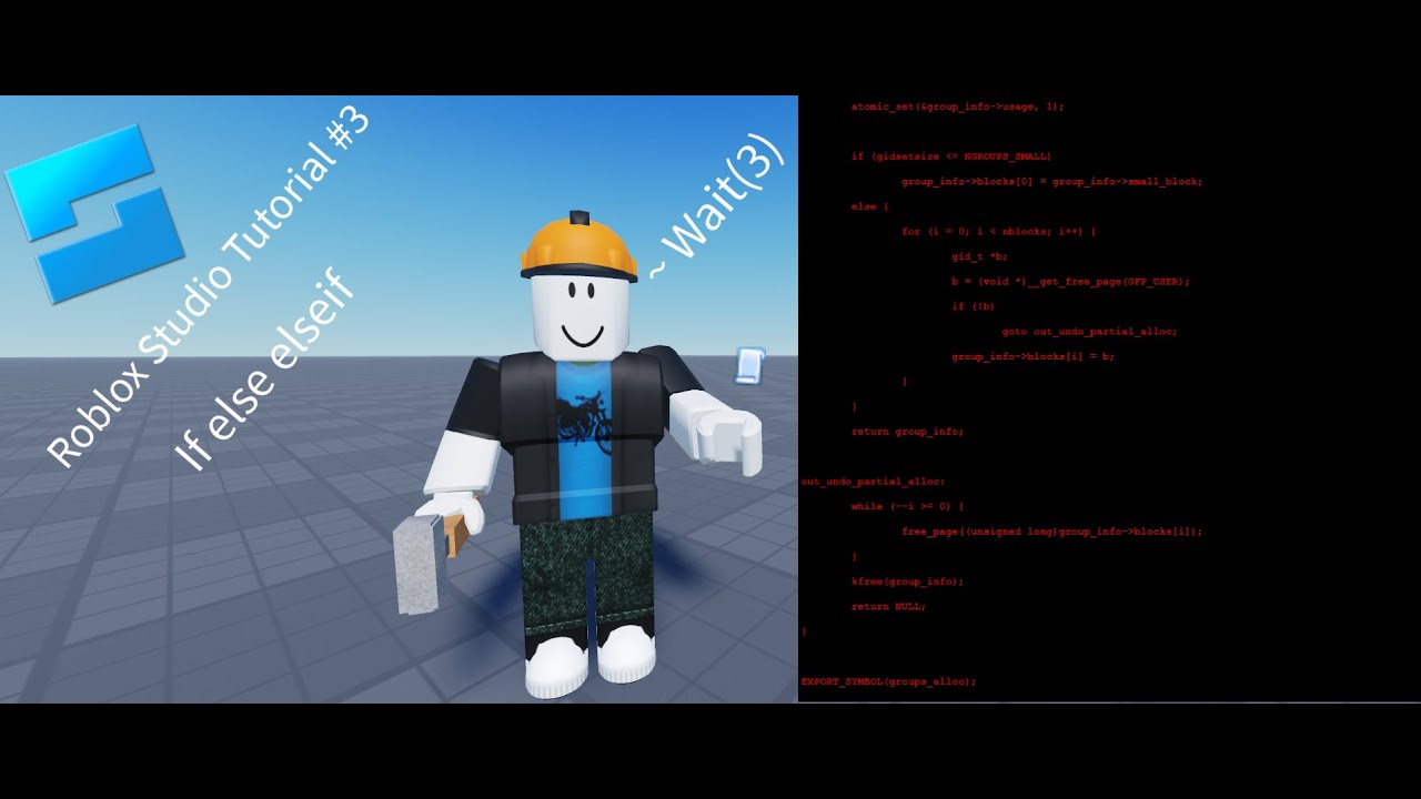 Roblox Studio Tutorial #3 If,else,elseif и wait - YouTube