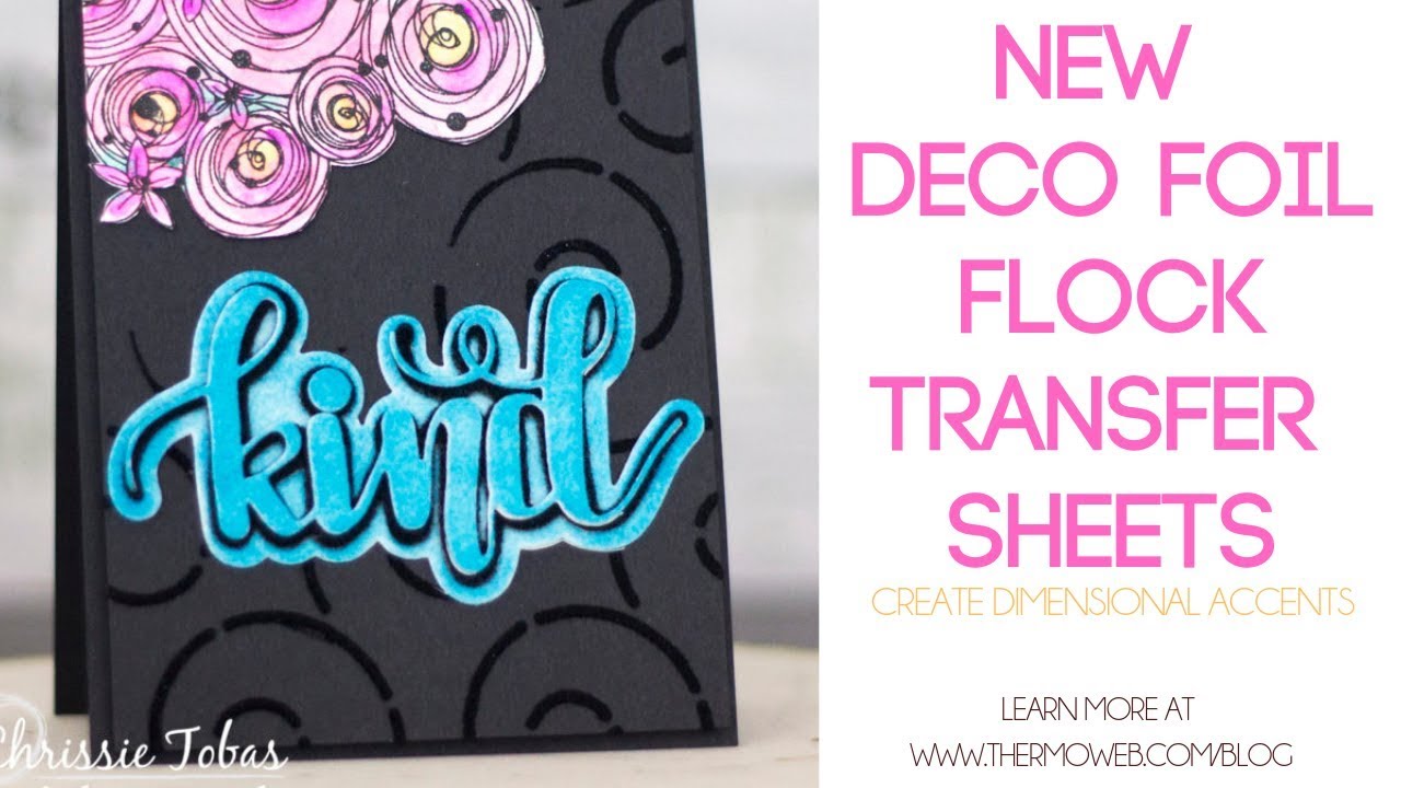 Deco Foil Flock Cards with Deco Foil Transfer Gel - YouTube