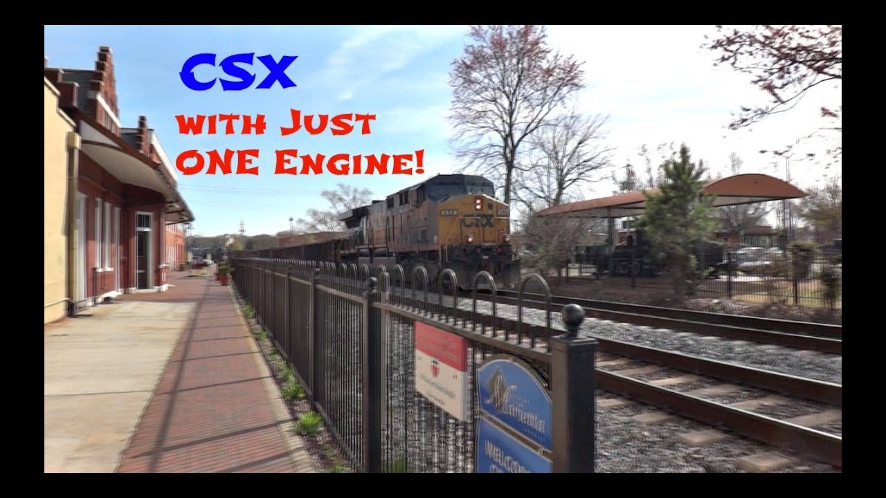 CSXT 658 CW60AC Leads CSX Northbound Manifest Freight Train at Mill St ...