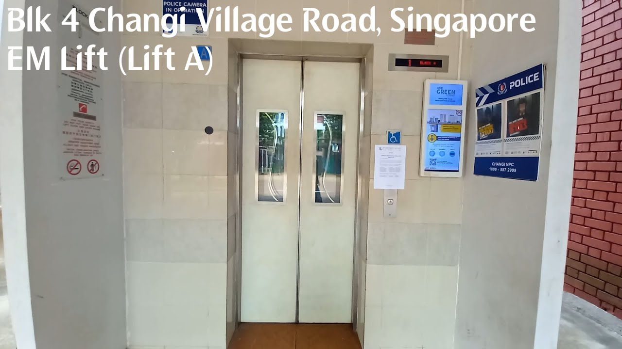 Blk 4 ChangI Village Road, Singapore - EM Lift (Lift A) - YouTube