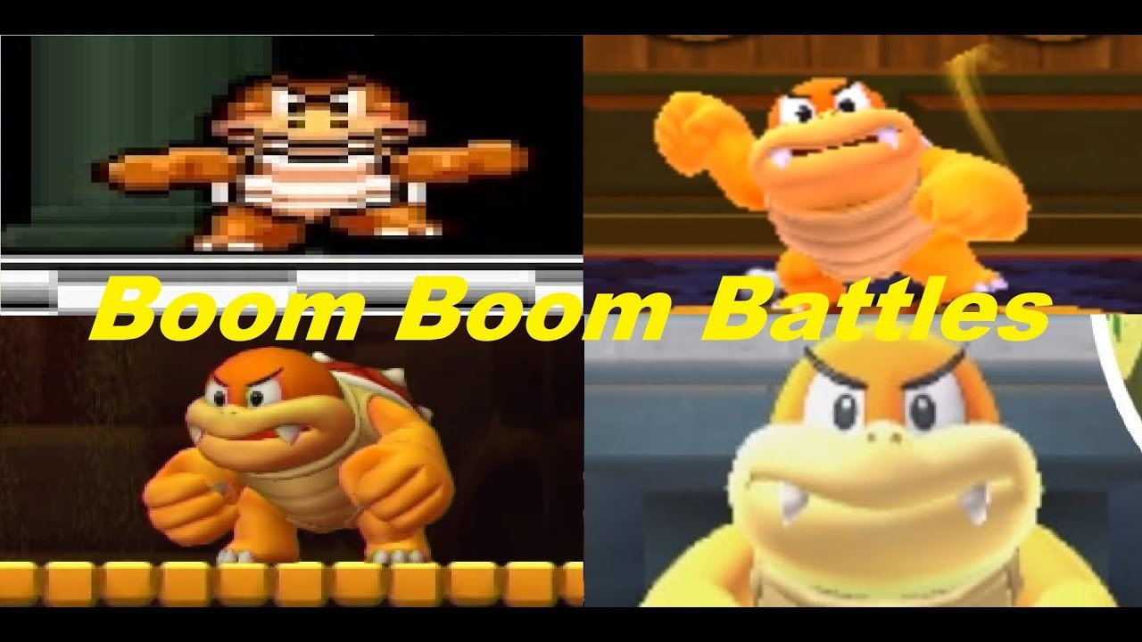 Evolution of Boom Boom Battles in Mario Games (1988-2017) - YouTube