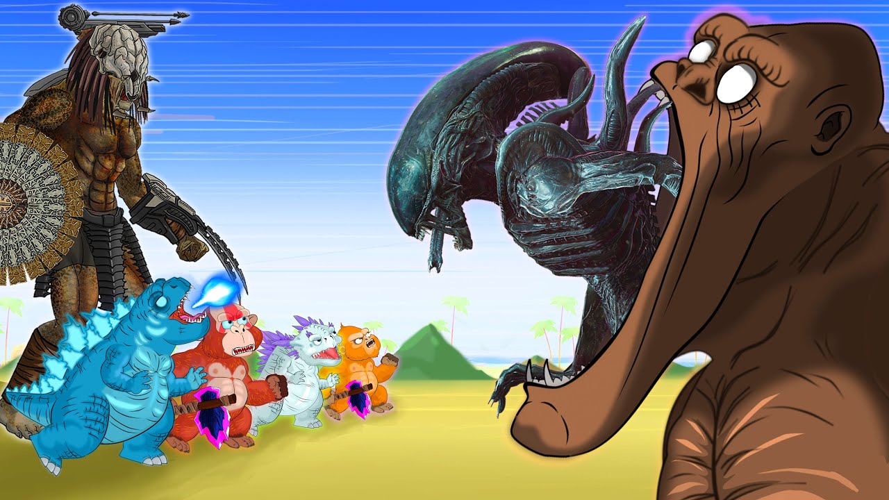 Godzilla vs Alien Xenomorph | The Ultimate Monster Clash - YouTube