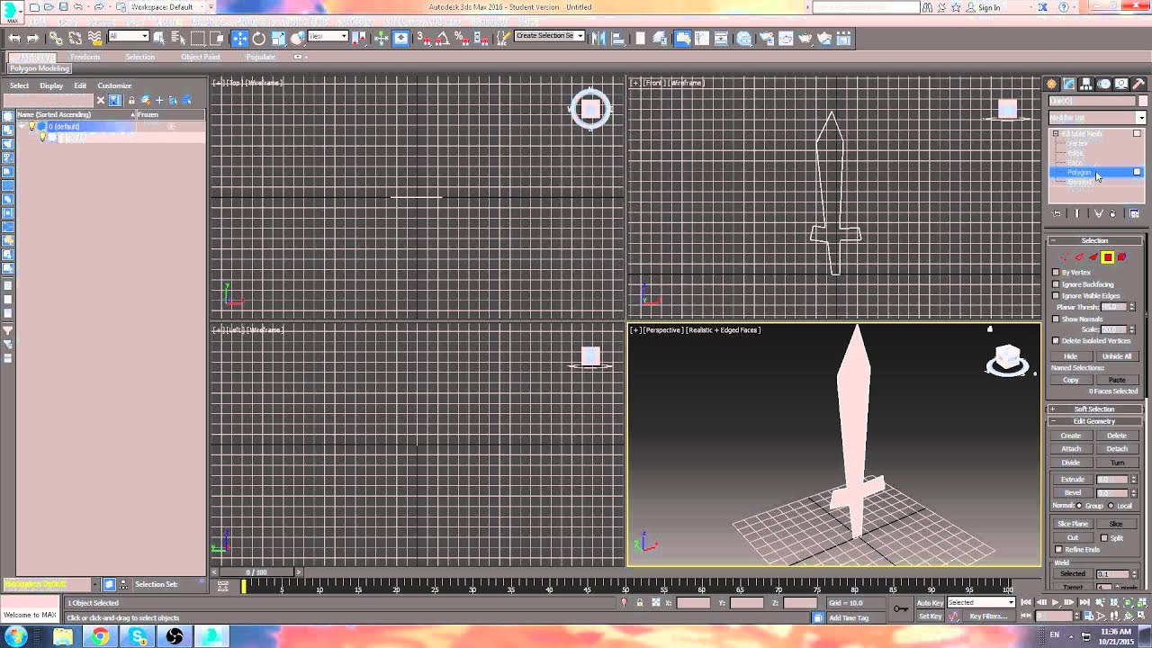 3DS Max 2016 Tutorial - Getting Started with Spline Modelling - YouTube