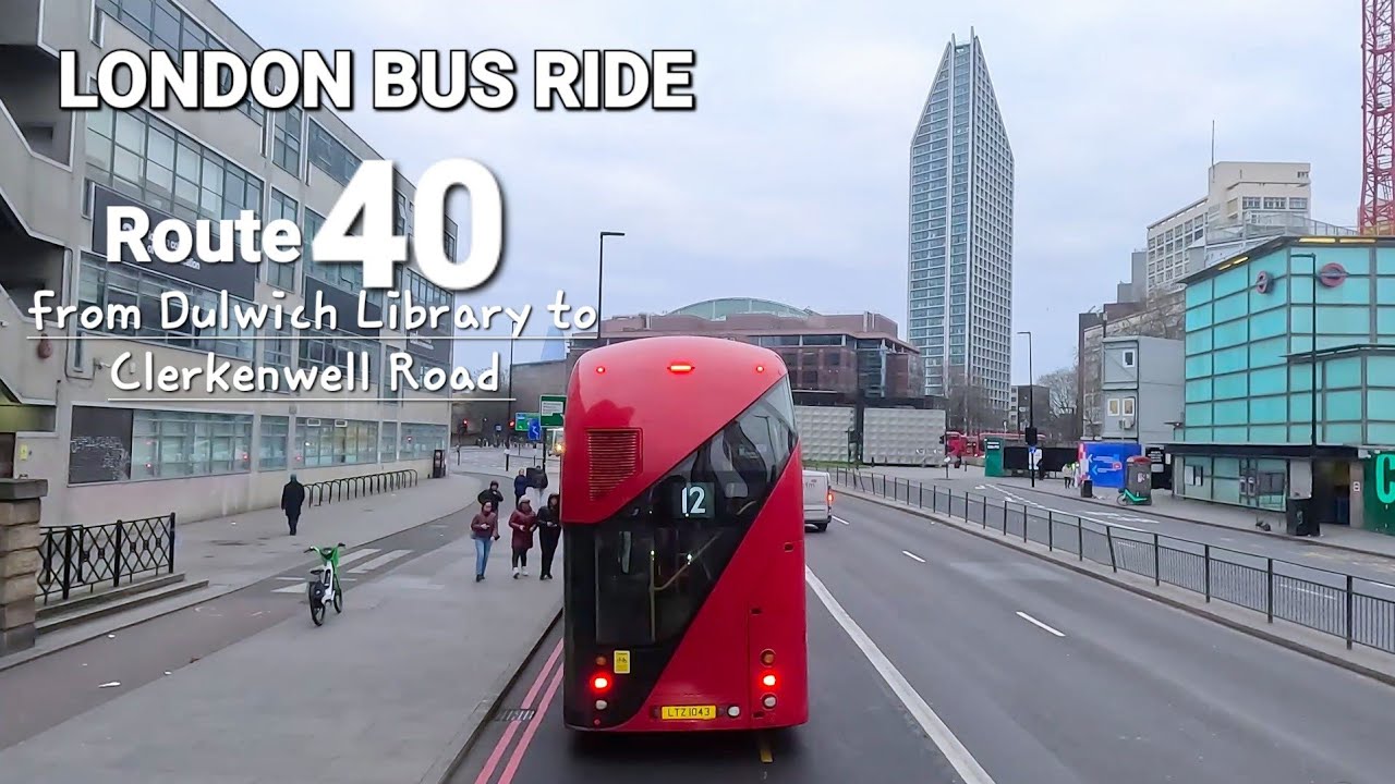 London Double-Decker BUS RIDE: Exploring Route 40 from Dulwich Library ...