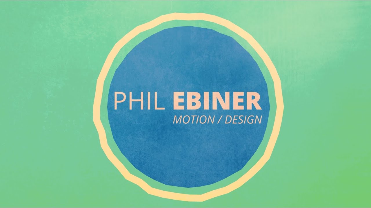 Phil Ebiner Motion Graphics & Titles Reel 2015 - YouTube