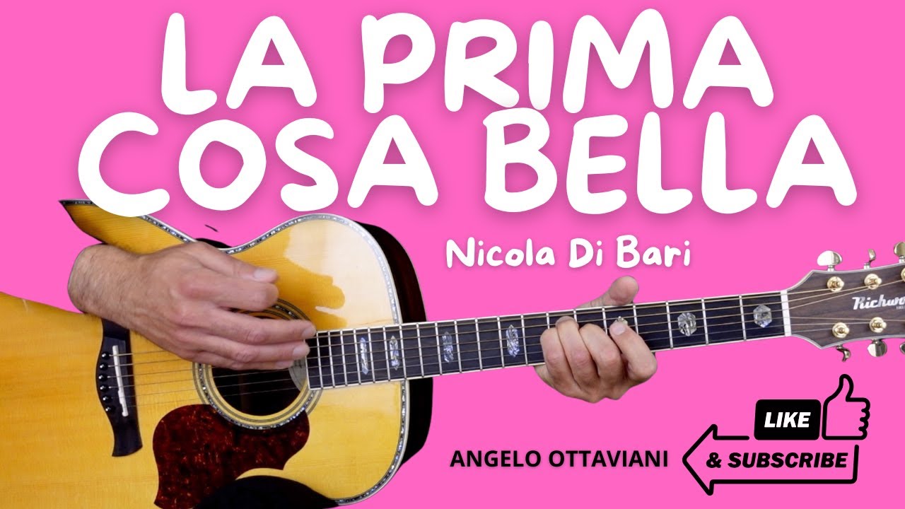 La prima cosa bella - Nicola Di Bari - Ricchi e Poveri - Chitarra - YouTube