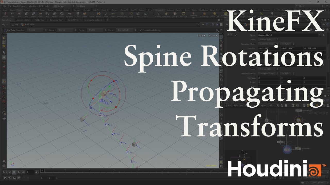 KineFX Spine Rotations 02 Propagating Transforms - YouTube
