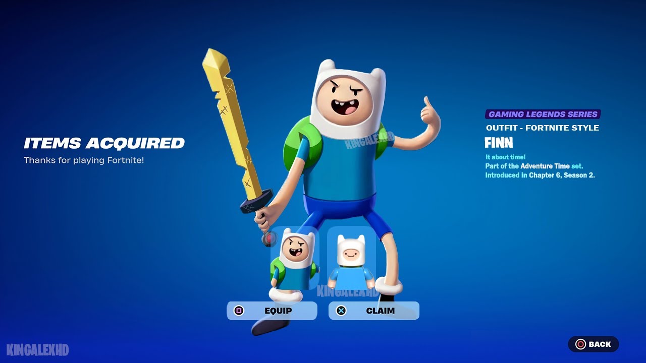 How To Get Adventure Time Finn Skin FREE In Fortnite! (Unlocked LEGO ...