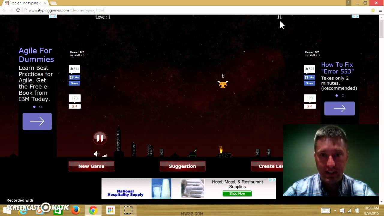 Typing Aliens Attack - YouTube