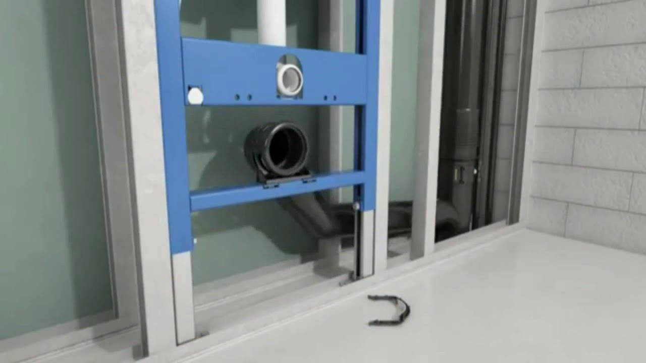 Установка инсталляции Geberit Sigma UP320 - YouTube