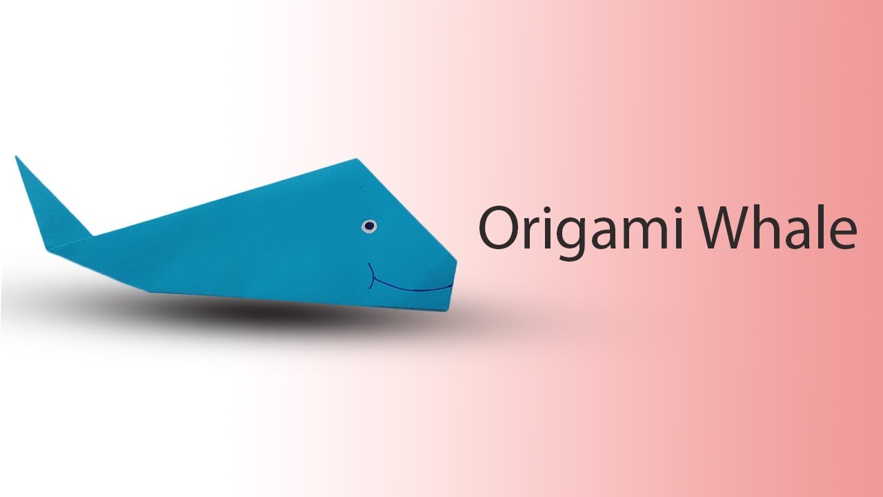How To Fold An Easy Origami Whale - YouTube