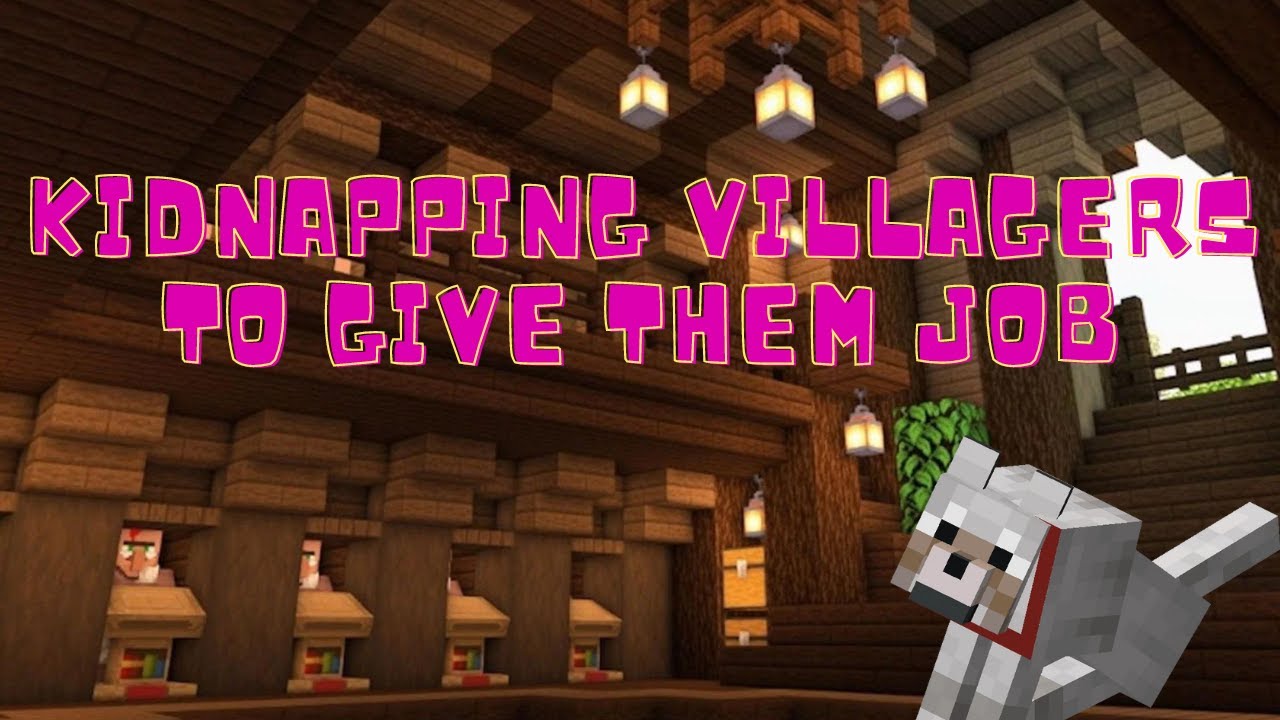 Kidnapping villagers for Trading Hall- Minecraft | Goldirock - YouTube