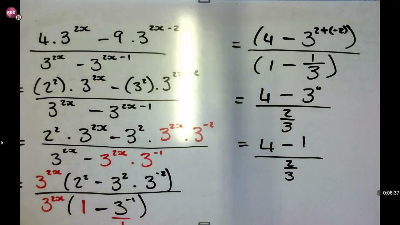 ADDITION AND SUBTRACTION OF VARIABLE EXPONENTS (GRADE 10) - YouTube