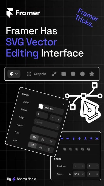 Secret Pen tool! Framer Has SVG Vector Design Interface. #framer #webdevelopment #nocode #figma ...